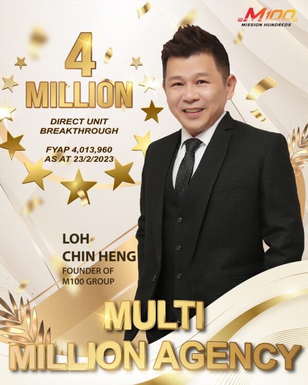 M100 团队业绩在 8 个月突破直属新生意 NB 4million！ - M100 Group